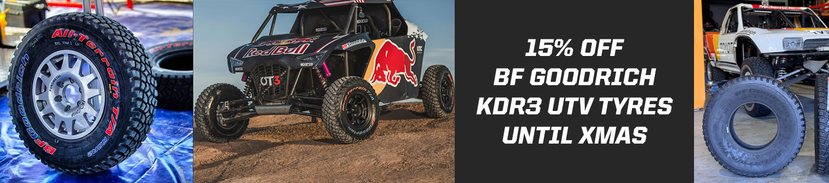 Competition BFGoodrich Tyres + Off-road vehicle race-prep